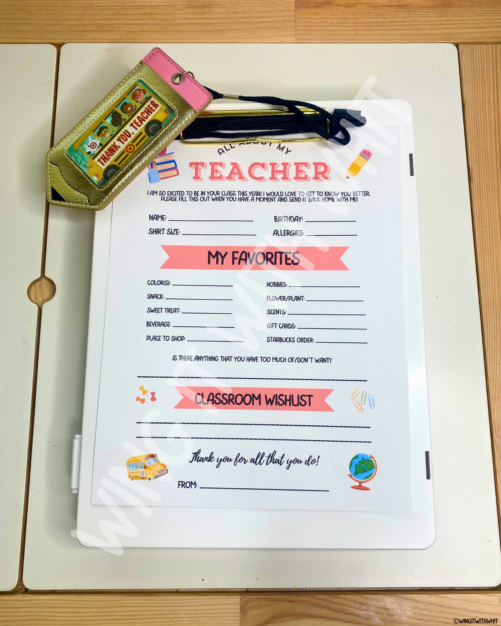 Get to Know Your Teacher with Our FREE Back-to-School Night Printable ...